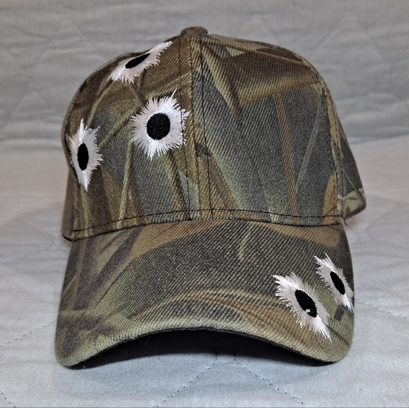 Unbranded | Accessories | Camo Embroidered Bullet Holes Baseball Cap ...